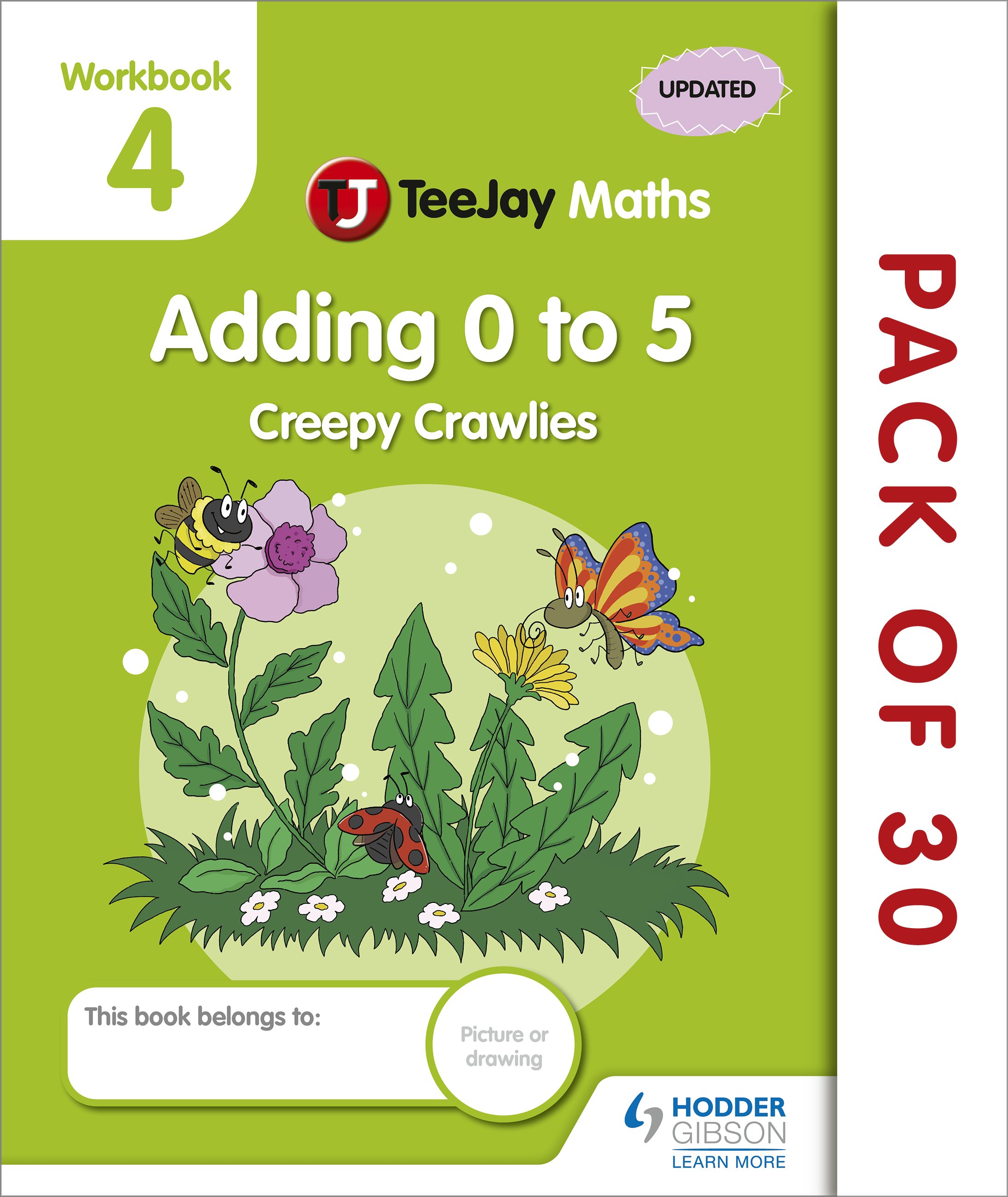 TeeJay Maths CfE Early Level Workbook 4 (Pack of 30) Adding 0 to 5 ...