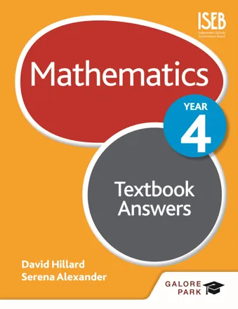 Mathematics Year 4 Answers PDF | Hachette Learning